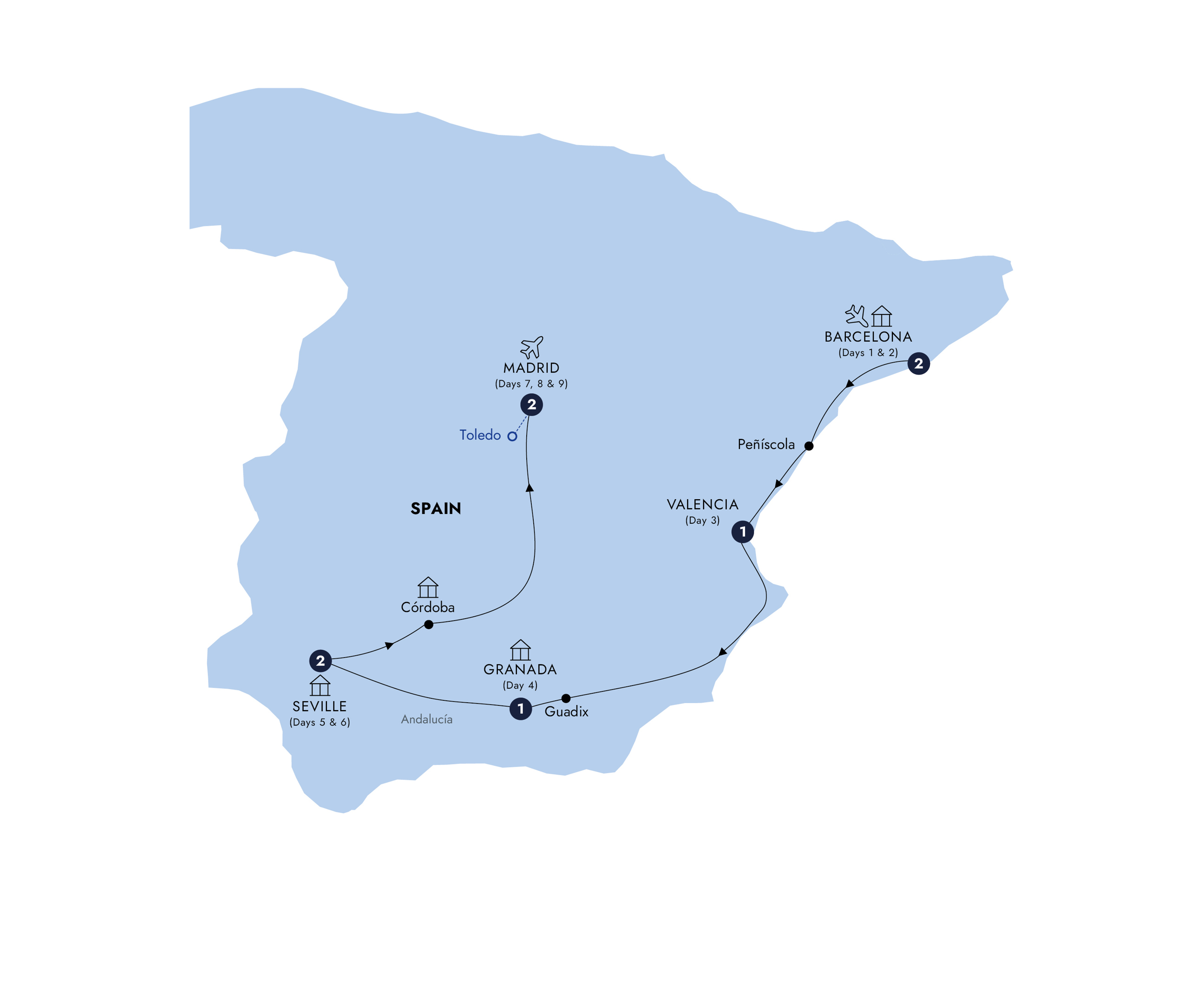 Highlighted Map Of Spain With Barcelona Photo & Art Print Catalonia