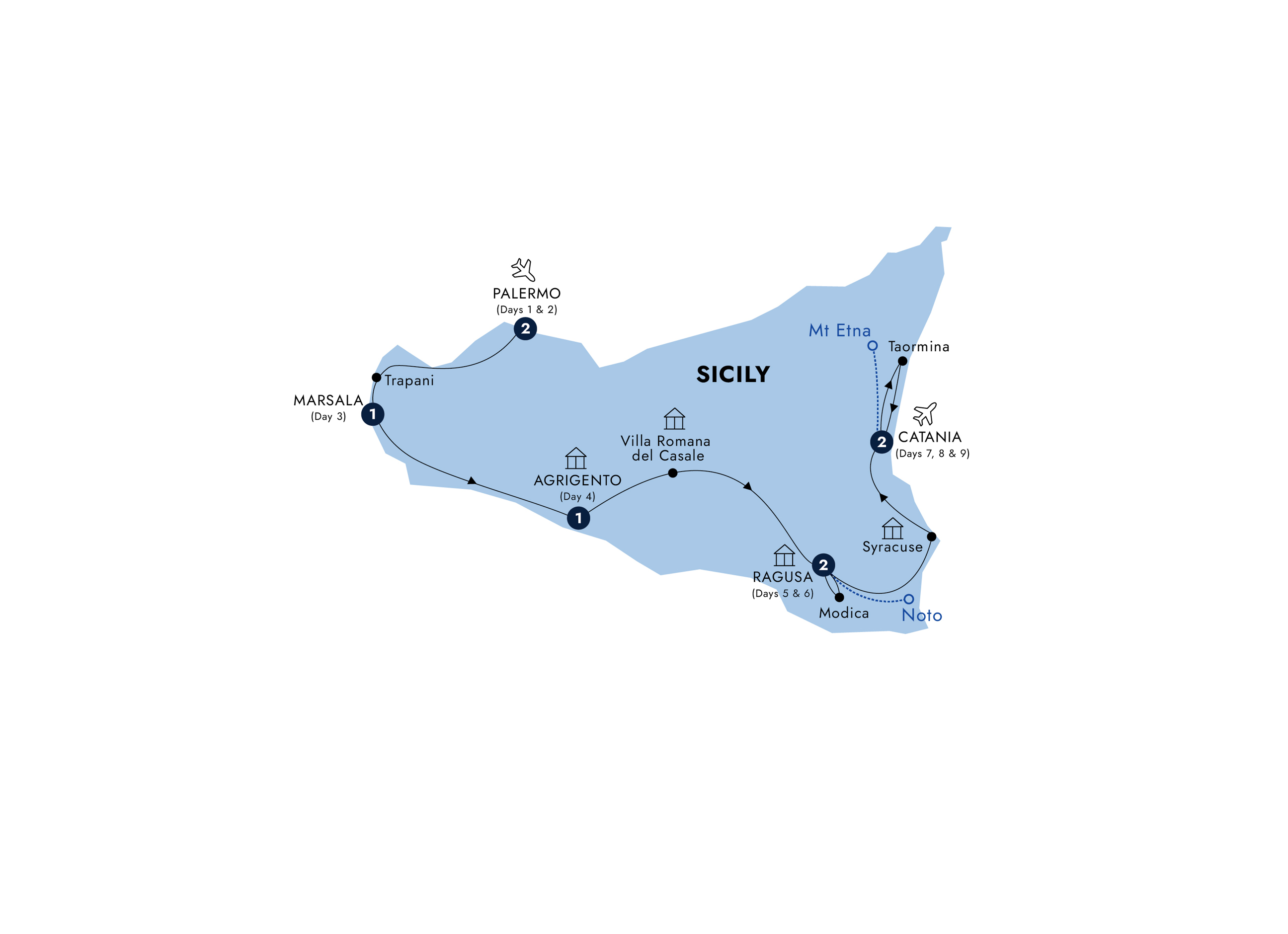 Radio 24 Frequenze Catania Sicily Map